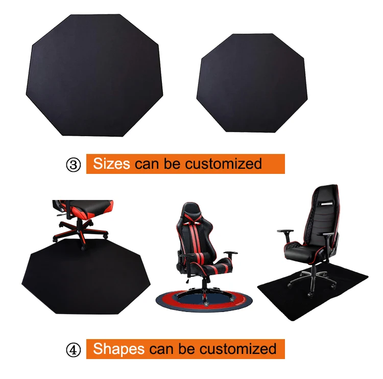 Protective Circular Chair Floor Vinyl Game Mat For Gamer - Buy Gaming ...