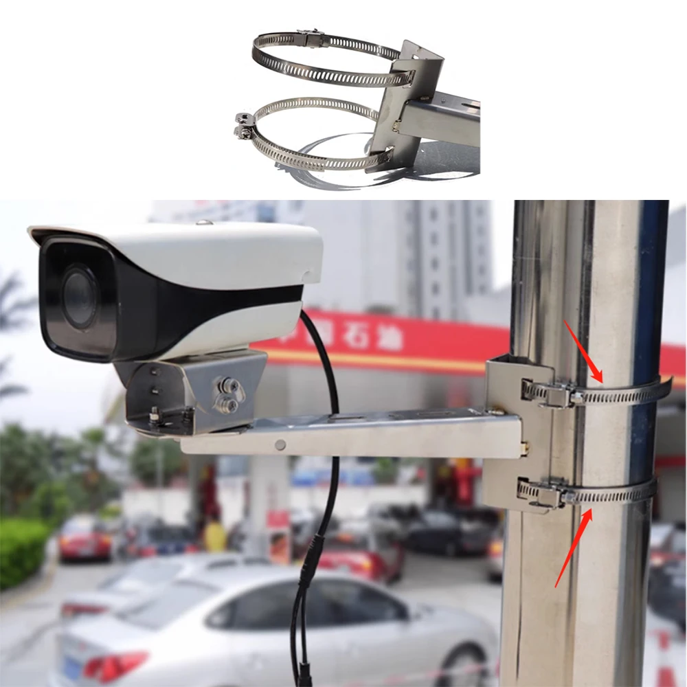 Swivel Clip Sus304 Stainless Steel Clamp Cctv Accessories - Buy Swivel ...