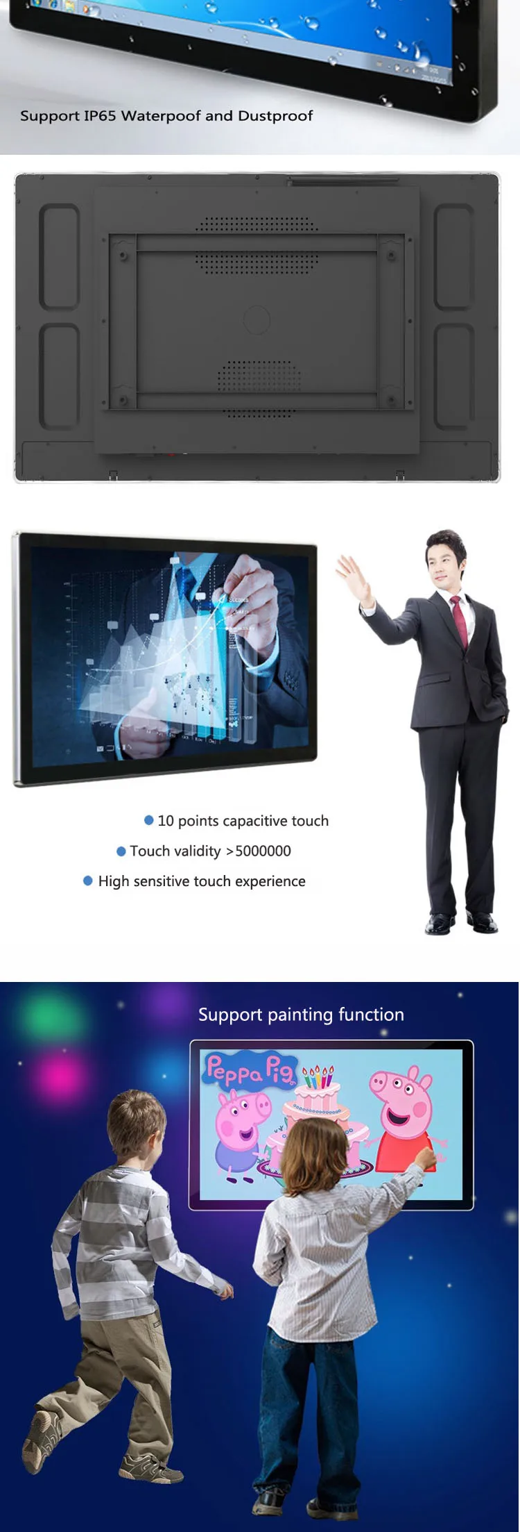 32 Inch Touch Screen Monitor - Industrial Capacitive Display