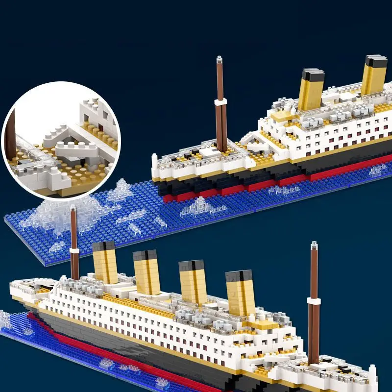 Titanic Luxury Cruise Ship DIY Building Block Set for All Ages