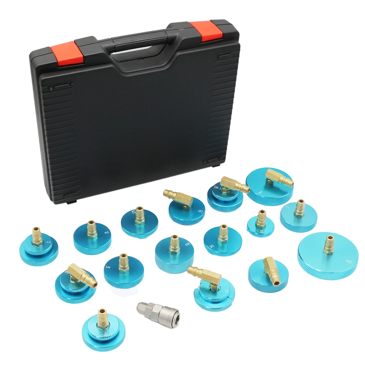 17PCS Smart Brake Fluid Changer Connector Adapter Tool Kit