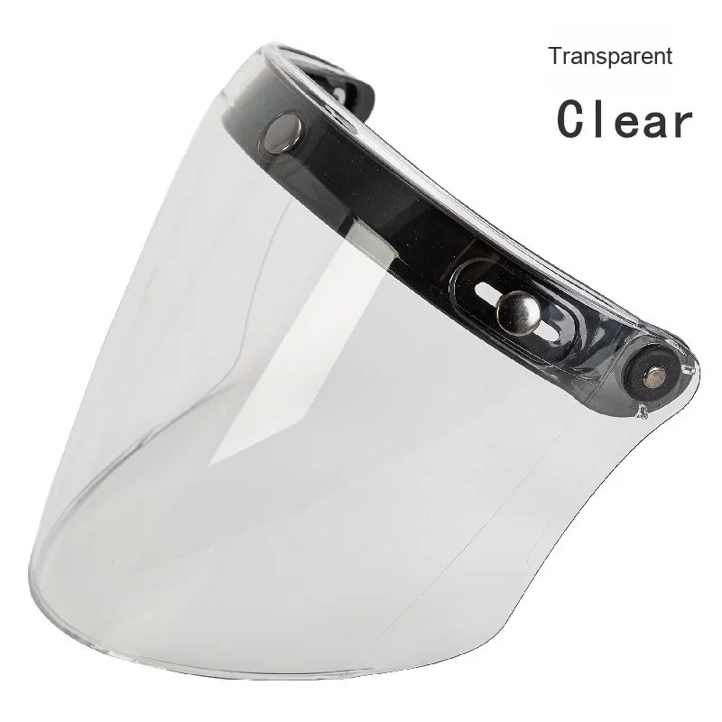Three-Button Universal Motorcycle Helmet with ABS Direct Lens Half Face ...