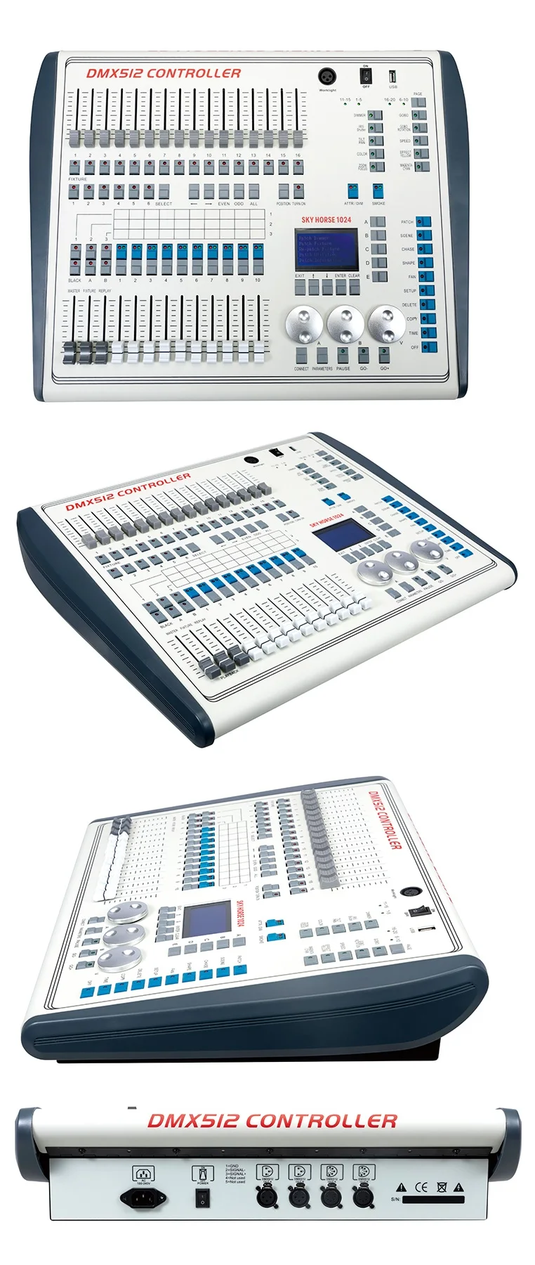 Professional Mini Pearl 1024B DMX Lighting Controller for DJ & Stage ...