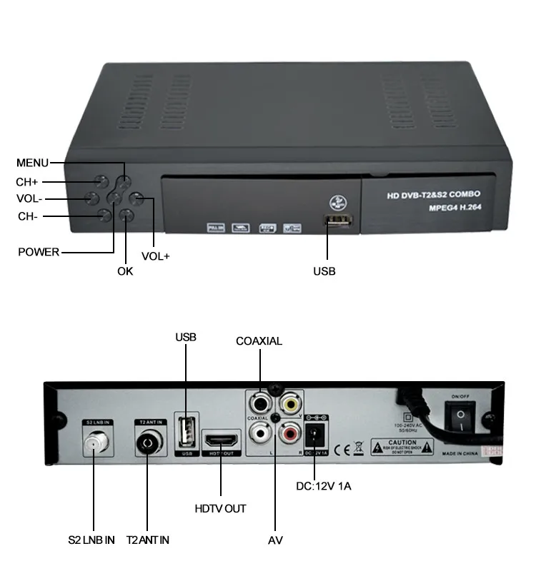 Vcy — Décodeur Tv H.264 Mpeg 4 Pour Films 3d,Récepteur Tv,Prise En Charge Iptv,Gratuit Vers L ...