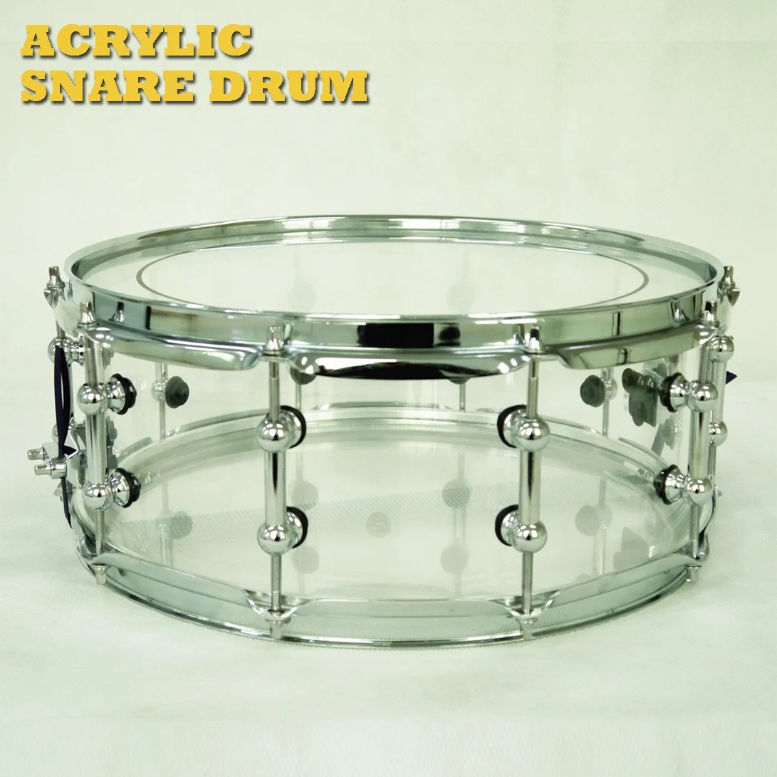 Clear Acrylic Snare Drum With Tube Lug 14"x5.5" - Buy Acrylic Drum ...