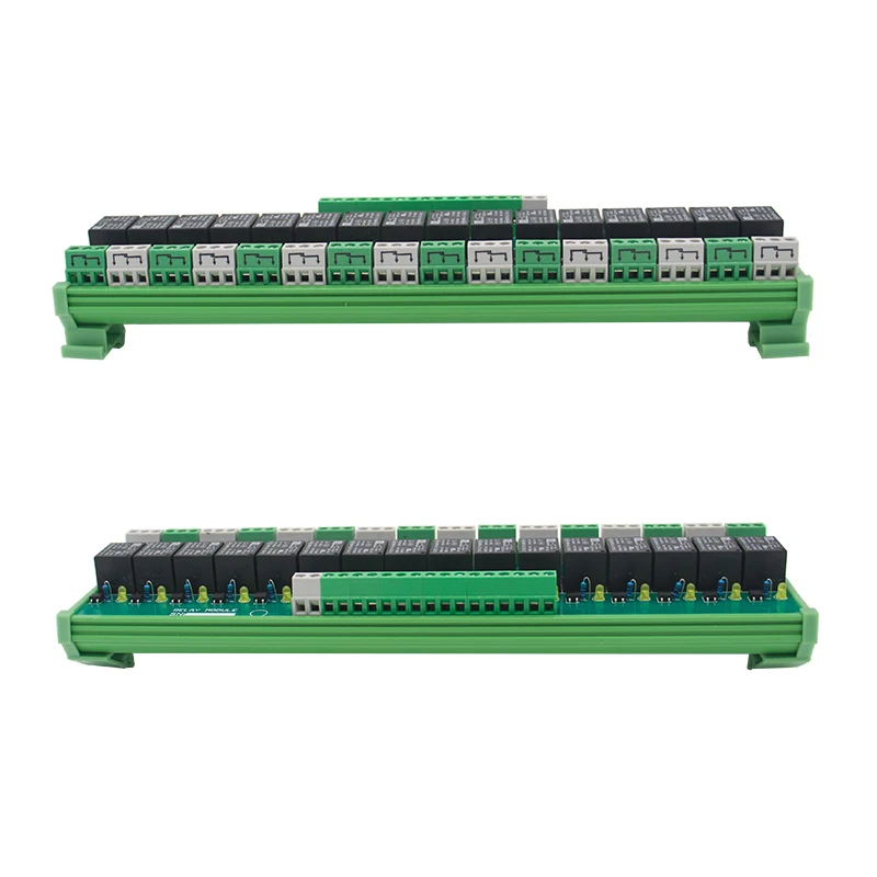 16 Channel 10a 250vac/30vdc Din Rail Mount Relay Module - Buy Relay ...