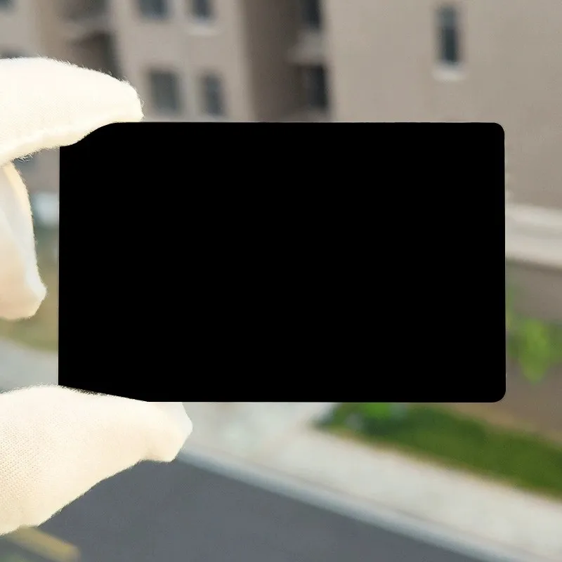 Aluminum Visiting Card Stainless Steel Metal Business Card Black ...