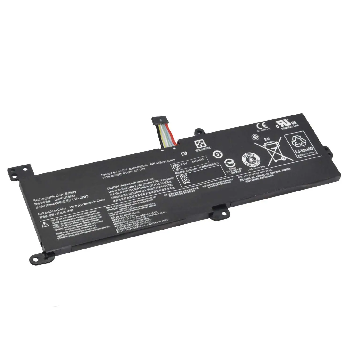 7.6v 35wh L16l2pb1 Laptop Battery Compatible For Lenovo Ideapad 320 15. ...