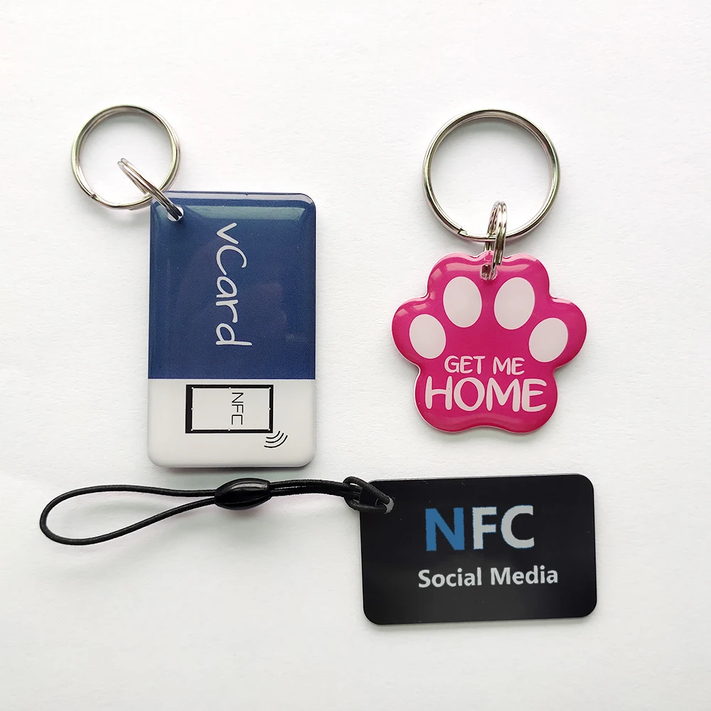 Cmrfid Printable Colorful Mini Rfid Card Keyfob Nfc Keychain Smart Card ...