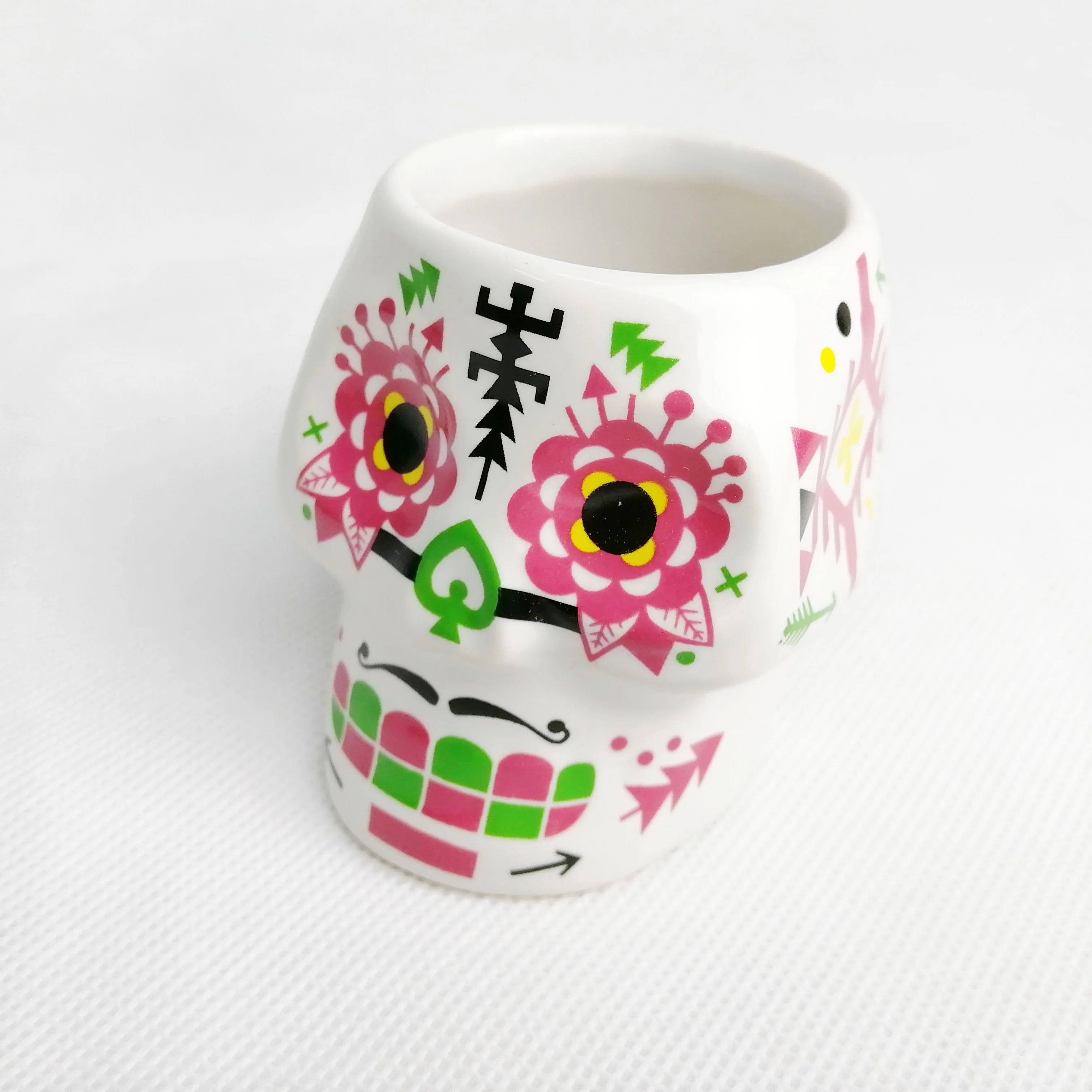 Wholesales Ceramic Skull Shot Glass Creative Spirit Glass Beer Cup Beer Mug Buy Skull Shot