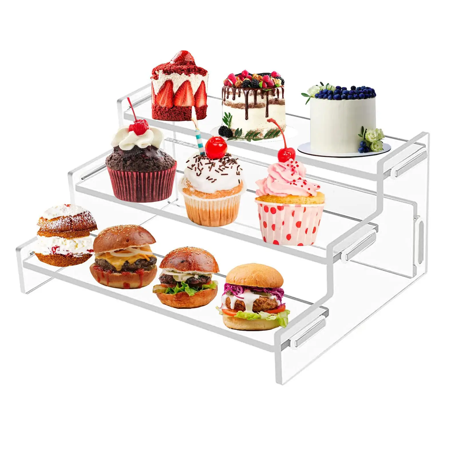 Gaojian New Acrylic Clear Buffet Food Riser Dessert Cake Stand for ...