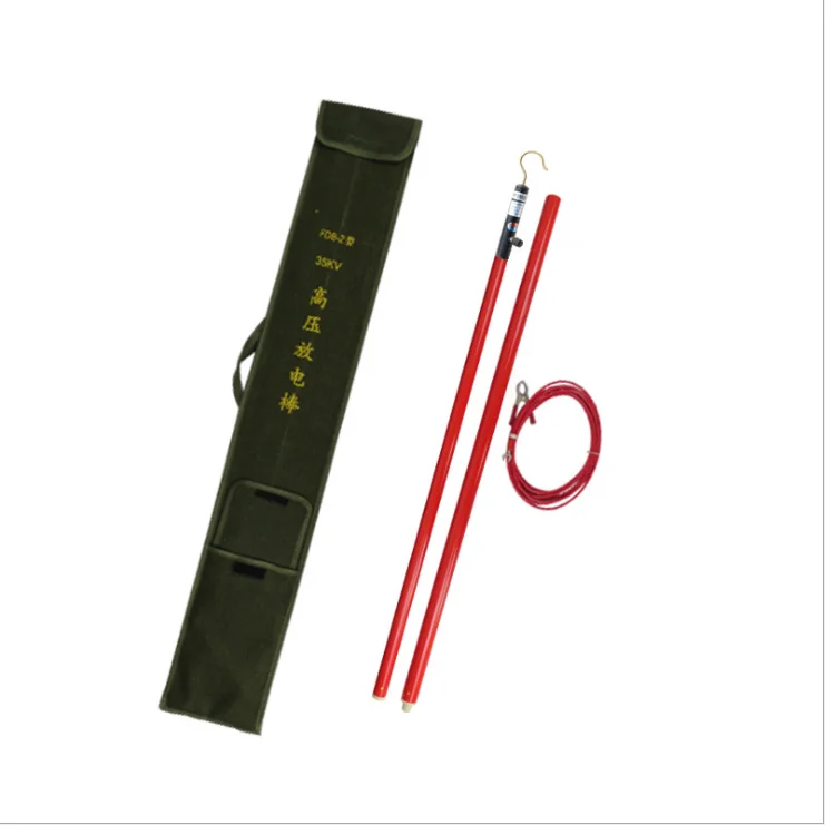 11kV 33kV Portable Fiberglass Static Copper Earthing Discharge Rod - OEM