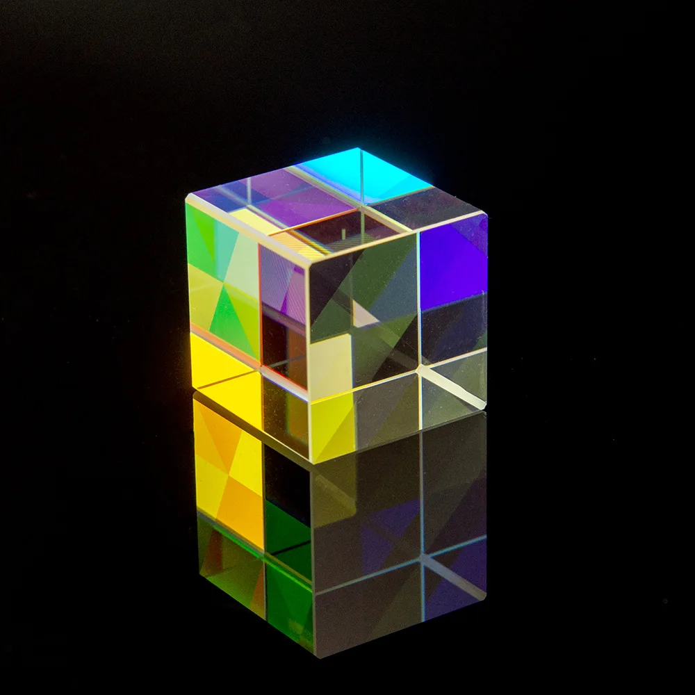 Cube Optical Glass Chromatic Prism Beam Splitter Prism