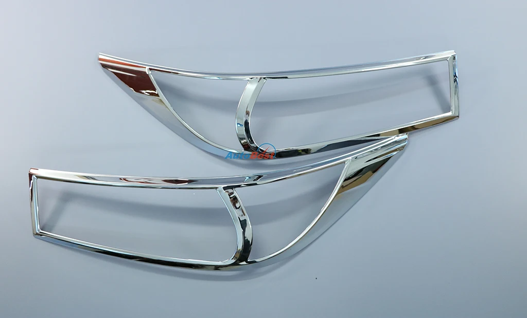 Abs Chrome Matte Black Head Lamp Cover Head Light Cover For Toyota ...