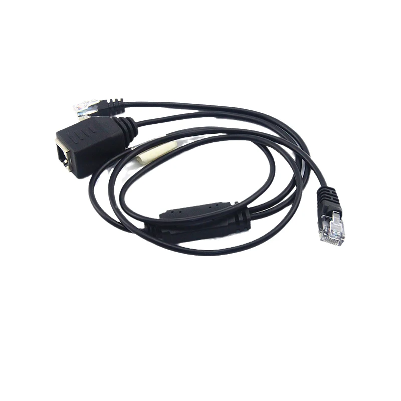 Rj45 To Rj9 Male Rj12 Female Ethernet Network Splitter Adapter Cable ...