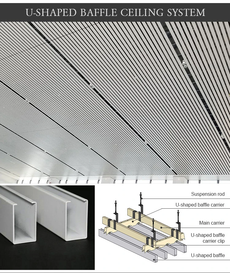 Interior Room Rectangle Tubular Metal Ceiling Design - Buy Tubular ...