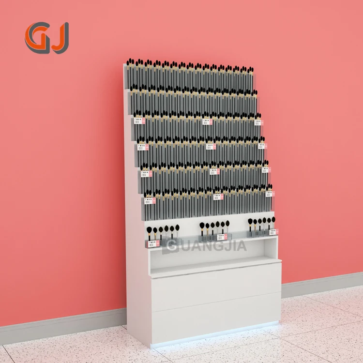 Store Interior Design for Beauty Skin Makeup Display Shelving