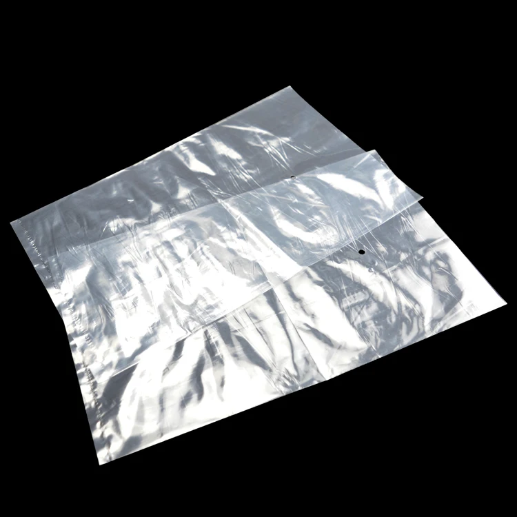HDPE PE Clear Poly Flat Heat Seal Bags for Food Packaging