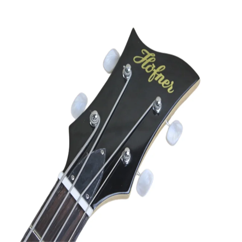 England Flag Vintage Looking Hofner Bb2 4 Strings Bass Tiger Flame ...
