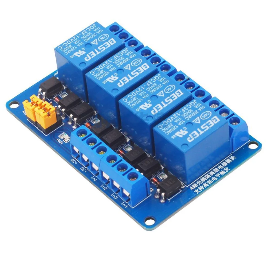 12V 4 Channel Relay Module - Isolated Switching Solutions