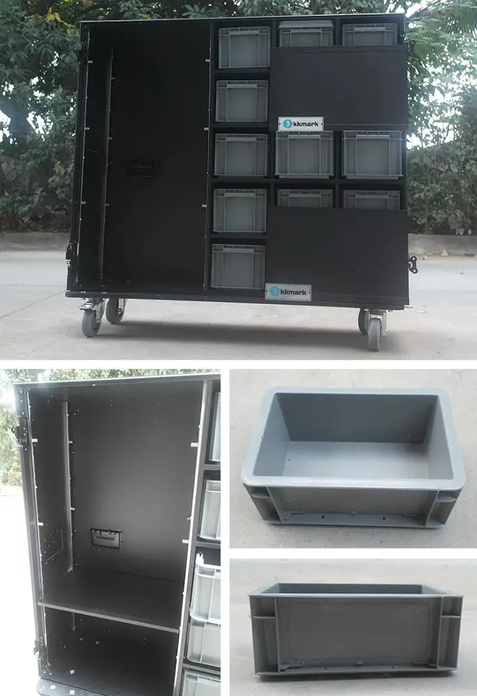 KKMARK Eurobox Drawer Flight Cases - Durable Tool Storage