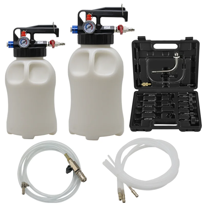 6l Pneumatic Oil Filling Tool Fluid Extractor Dispenser Refill Pump Tool Kit With Atf Adaptor ...