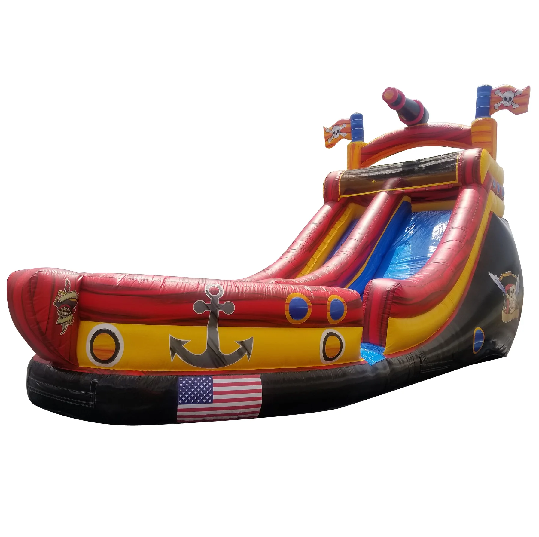 Giants Pirate Ship Inflatable Water Slide For Adult And Kids/ Pirate ...