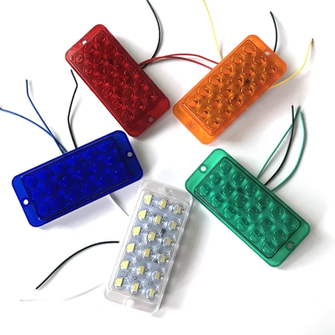 Red Led Truck Side Marker Light 12v/24v Indicators Light Turn Signal ...