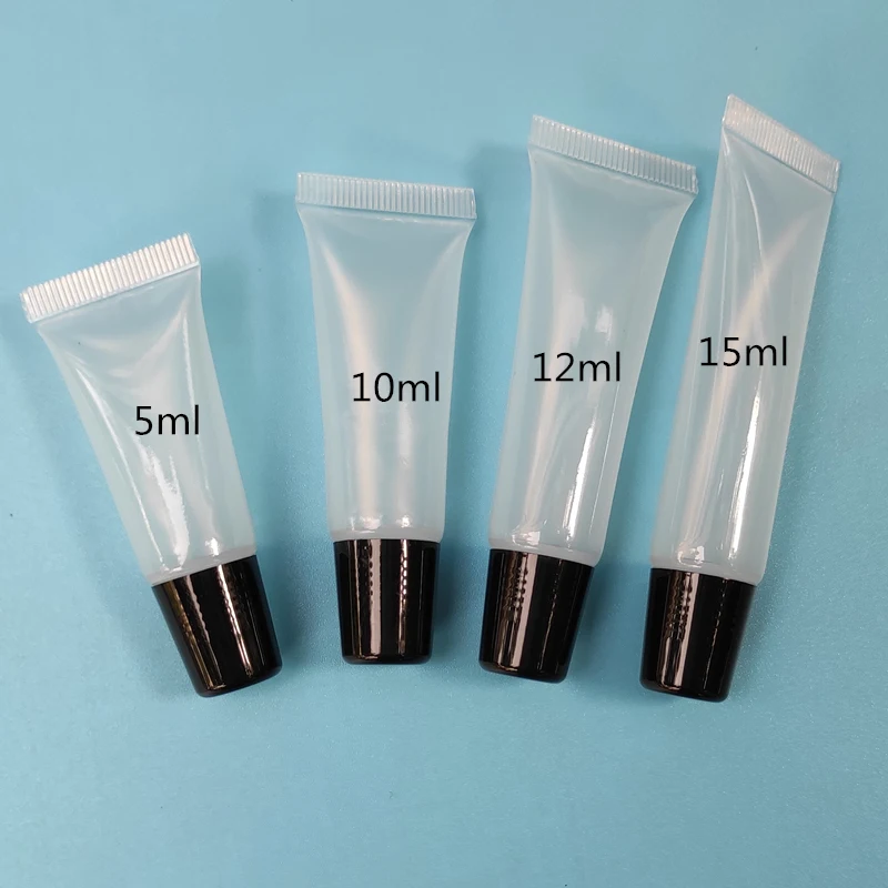 Transparent Lip Gloss Tubes - Versatile and Recyclable