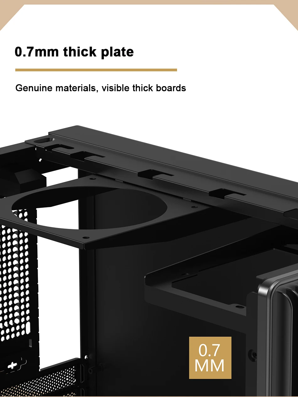 Portable Mid Tower Computer Case Power Train P40 - Supports MicroATX ...