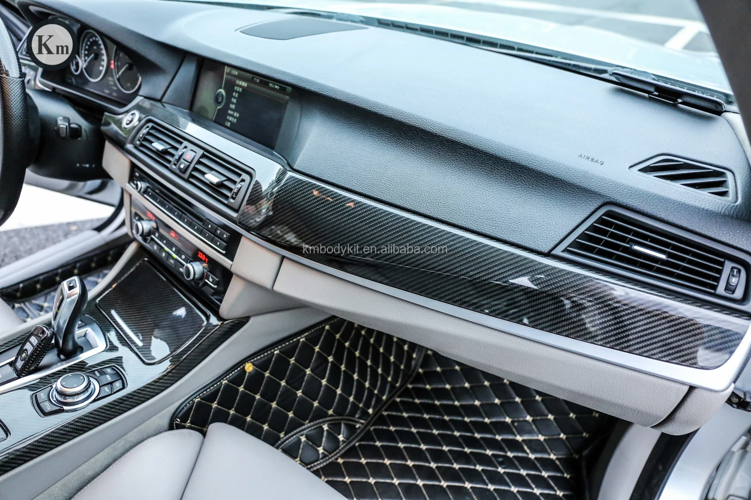 Km For Carbon Fiber Car Interior Parts Car Interior Trim Dashboard Trim ...