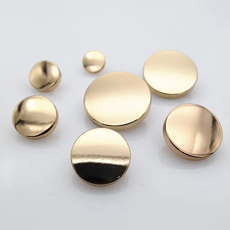 Custom Round Matt Gold Buttons - Perfect for Fancy Garments
