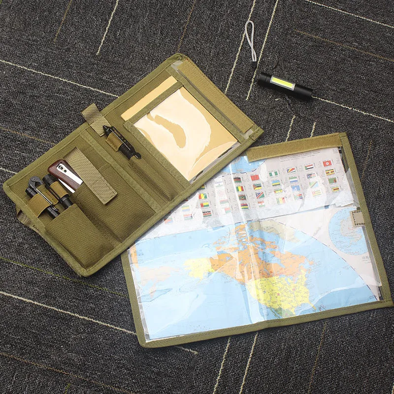 Tactical Foldable Map Storage Case - Ideal for Outdoor Adventures