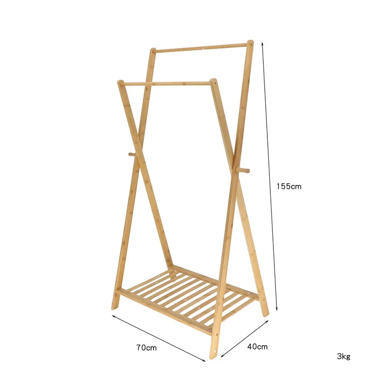 Collapsible Clothing Rack - Eco-Friendly & Adjustable Design