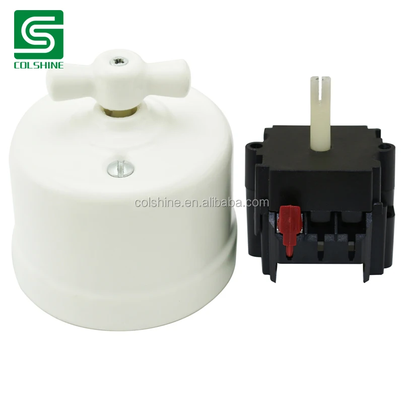 Mechanism For Vintage Retro Rotary Ceramic Wall Switch/socket - Buy ...