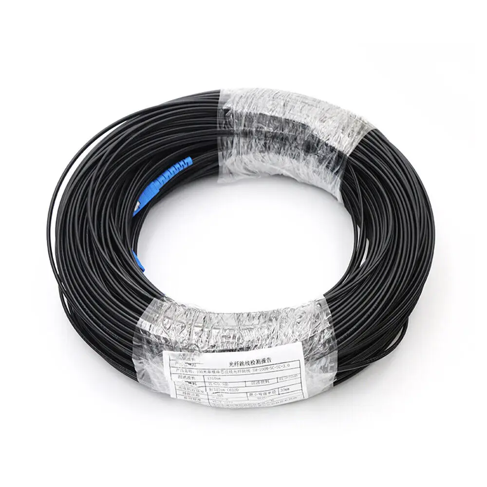 G657A Fiber Optic Drop Cable FC Simplex SM Patch Cord PVC Jacket Pre ...