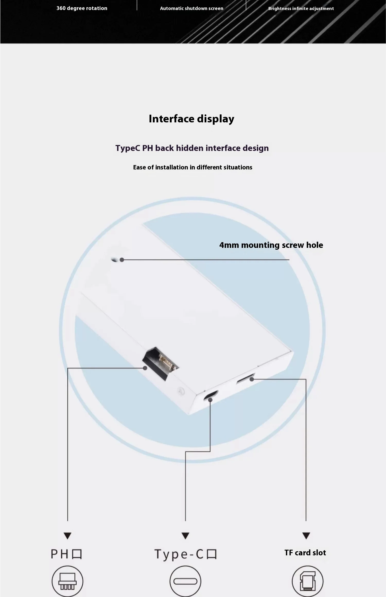 Turing Smart Display 8.8" IPS Secondary Screen Computer Monitoring AIDA ...