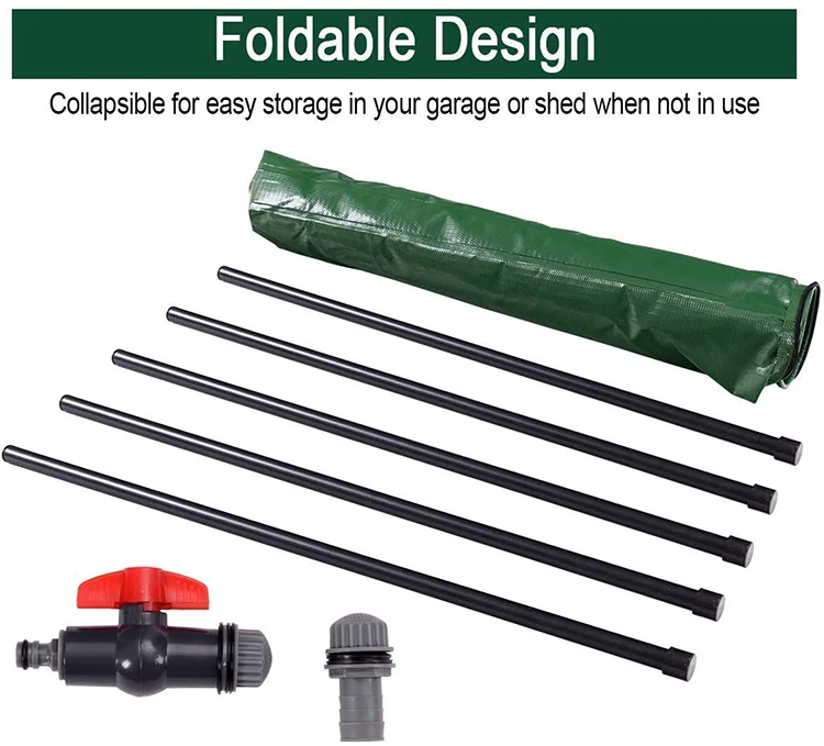 Collapsible Foldable Pvc Plastic Barrel Rain Water,Oem 100l 250l 500l ...