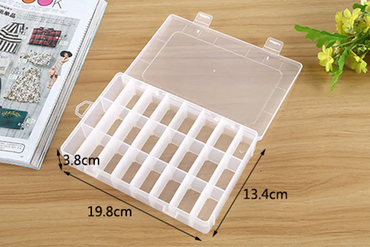 24 Grids Removable Plastic Storage Box - Organize with Ease
