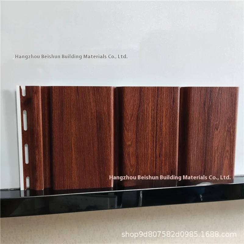 Indoor Wood Grain Coated Non-Porous Eaves Ceiling Tiles Laminated PVC ...