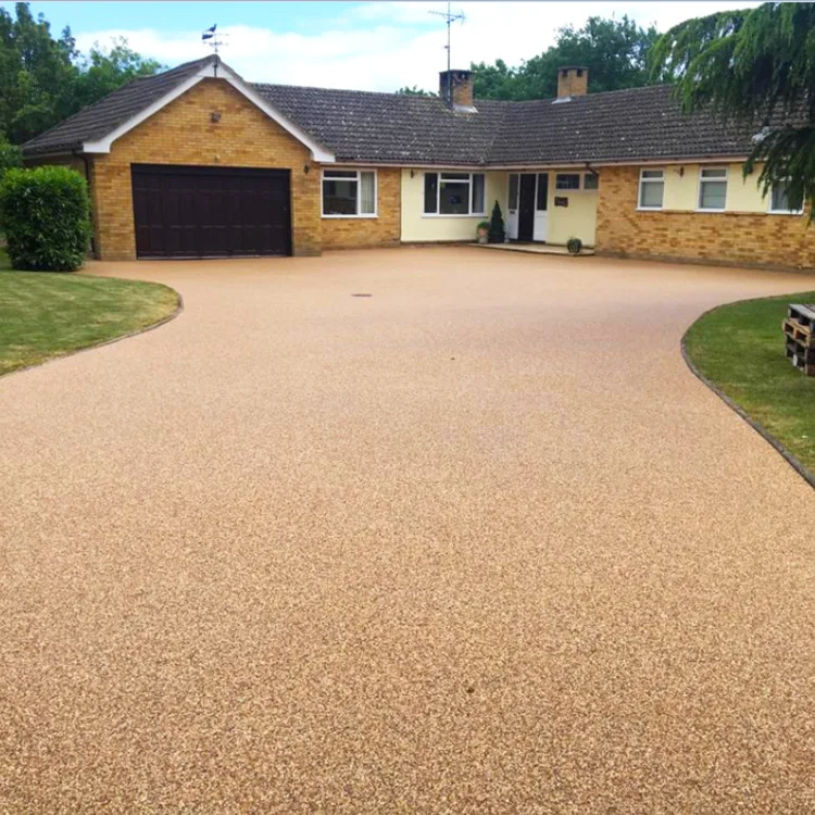 New Cheap Quality Clear Concrete Epoxy Resin Bound Driveway Pebble ...