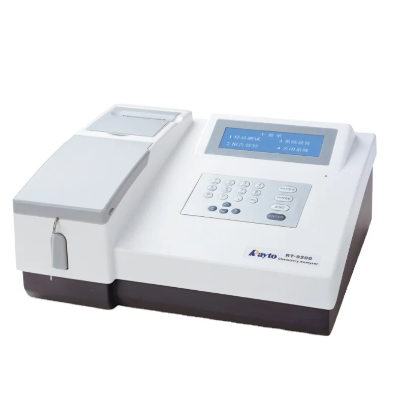 Rayto RT-9200 Biochemistry Analyzer - Easy Keypad Operation