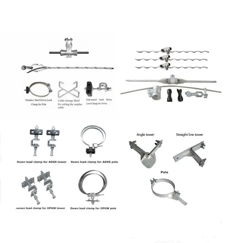 High quality opgw preformed ground wire tension terminal clamp ...