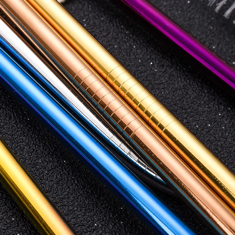 Stainless Steel Bubble Tea Straws Pearl Milk Tea Metal Reusable ...