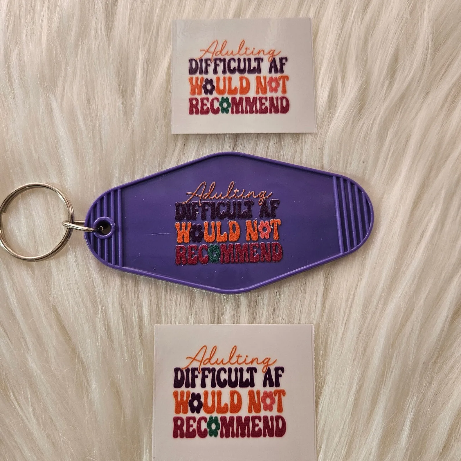 Wholesale Customized UV DTF Motel Car Key Chain Decals