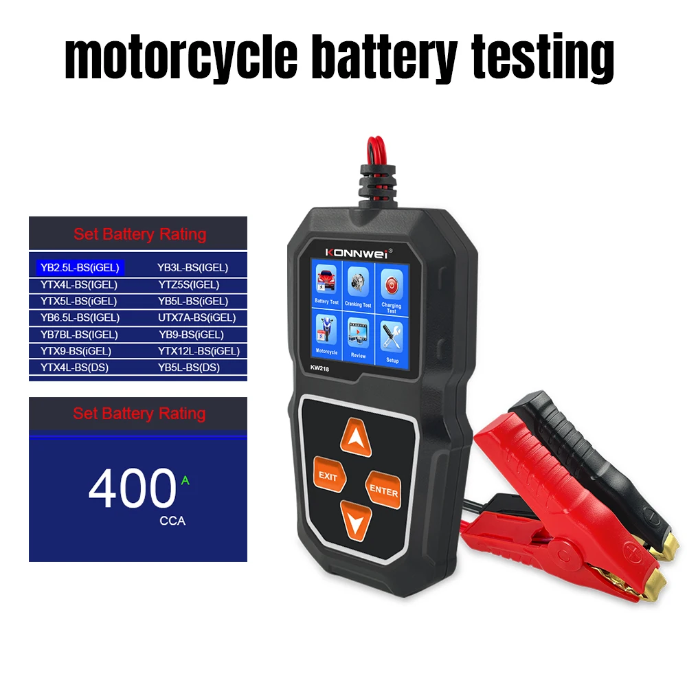 Car Battery Testers 12v Factory Diagnostic Tools Konnwei Kw218 Battery ...