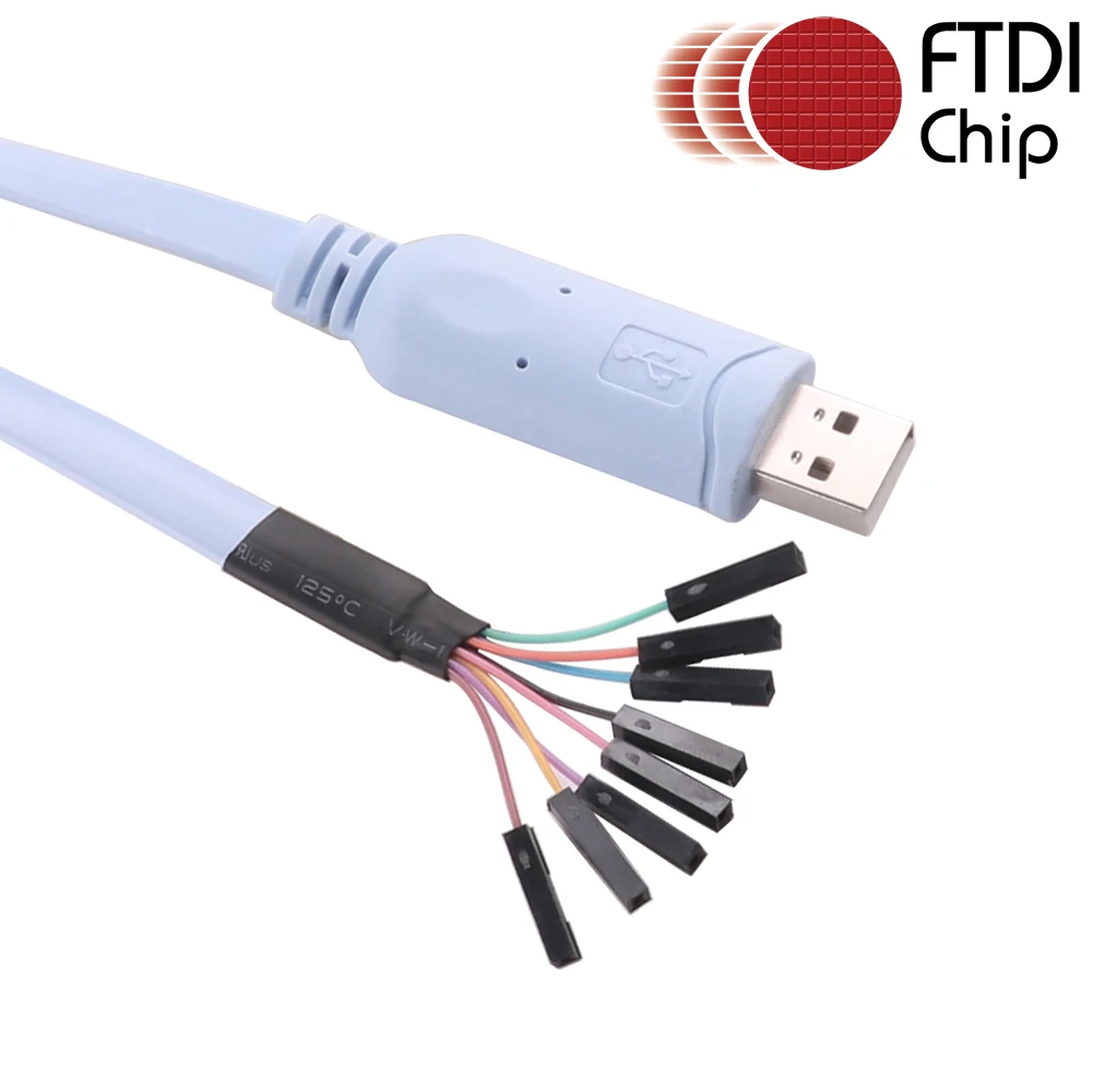 Usb To Serial Cable Rs232 Converter Adapter Ftdi Dupont Header 8 Pins 8p 1.8m - Buy Usb To ...