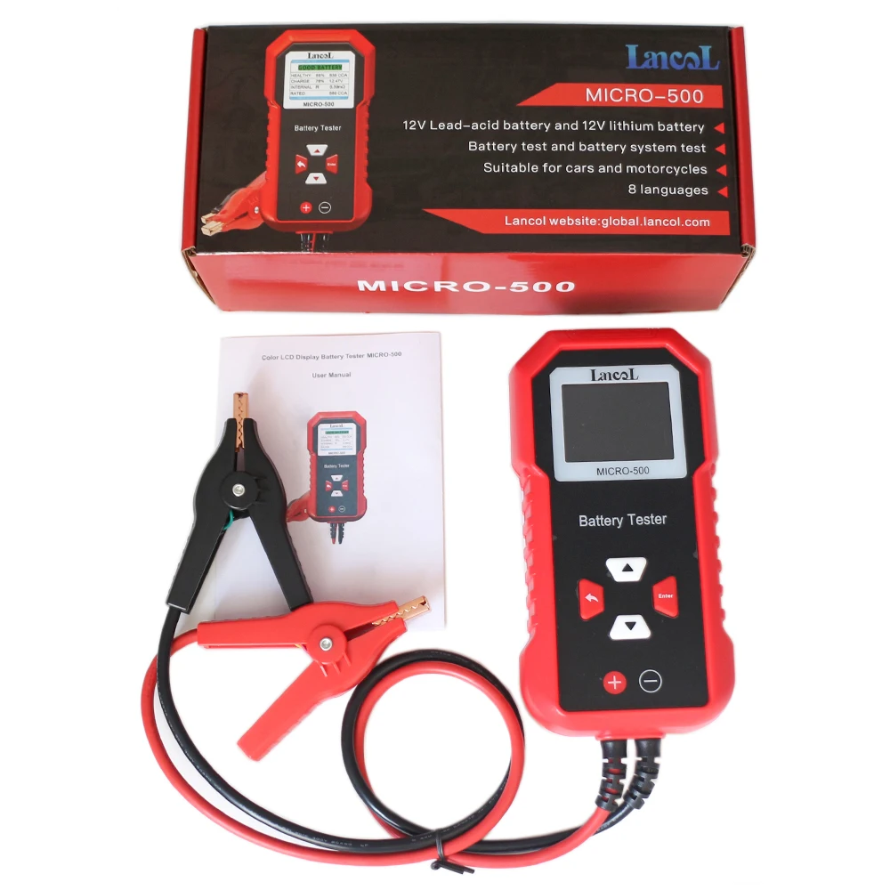 12V Battery Tester - Reliable AGM-GEL & Lithium Analysis