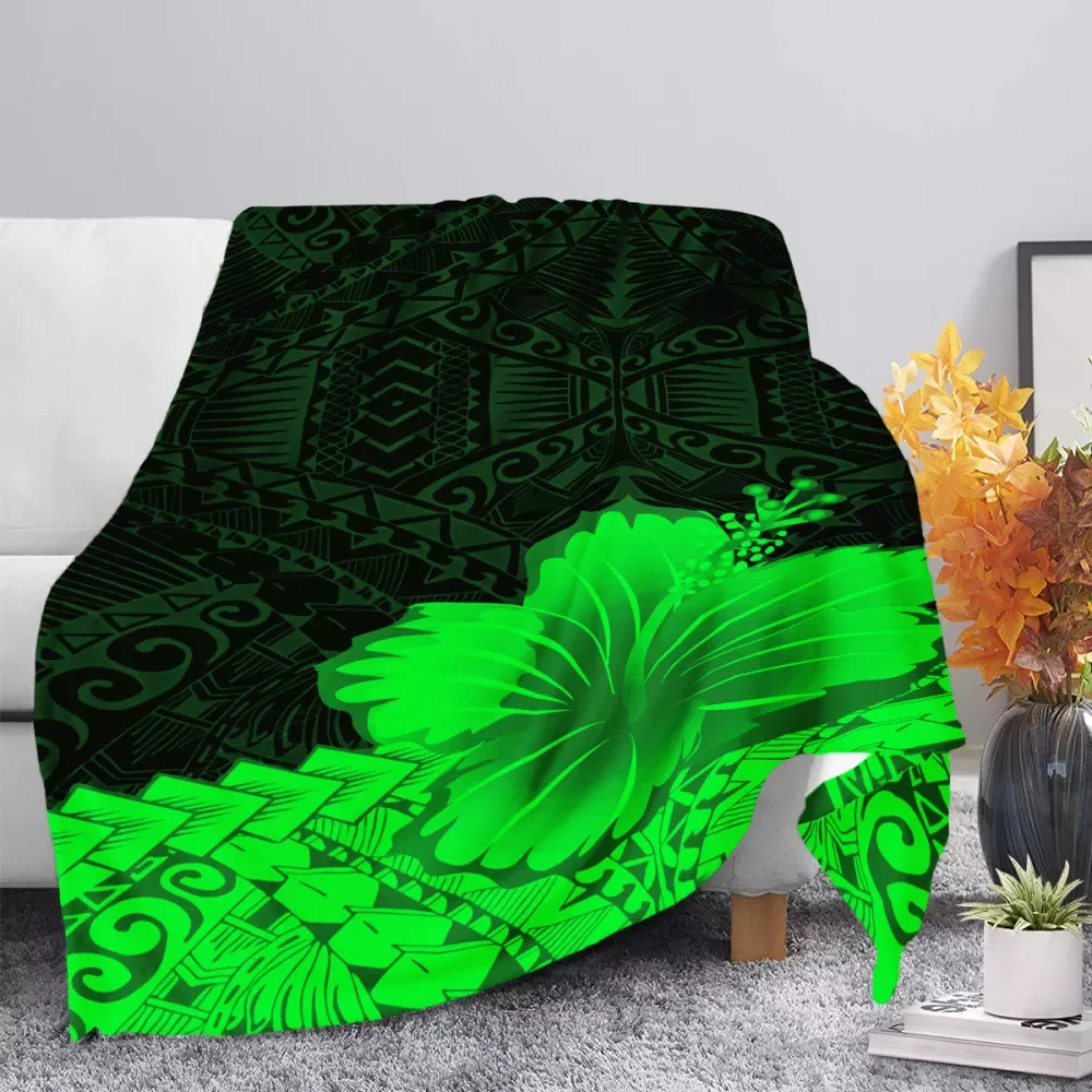 1 Moq Colorful Maroon Gradients Polynesian Tribal Design Print Throw ...