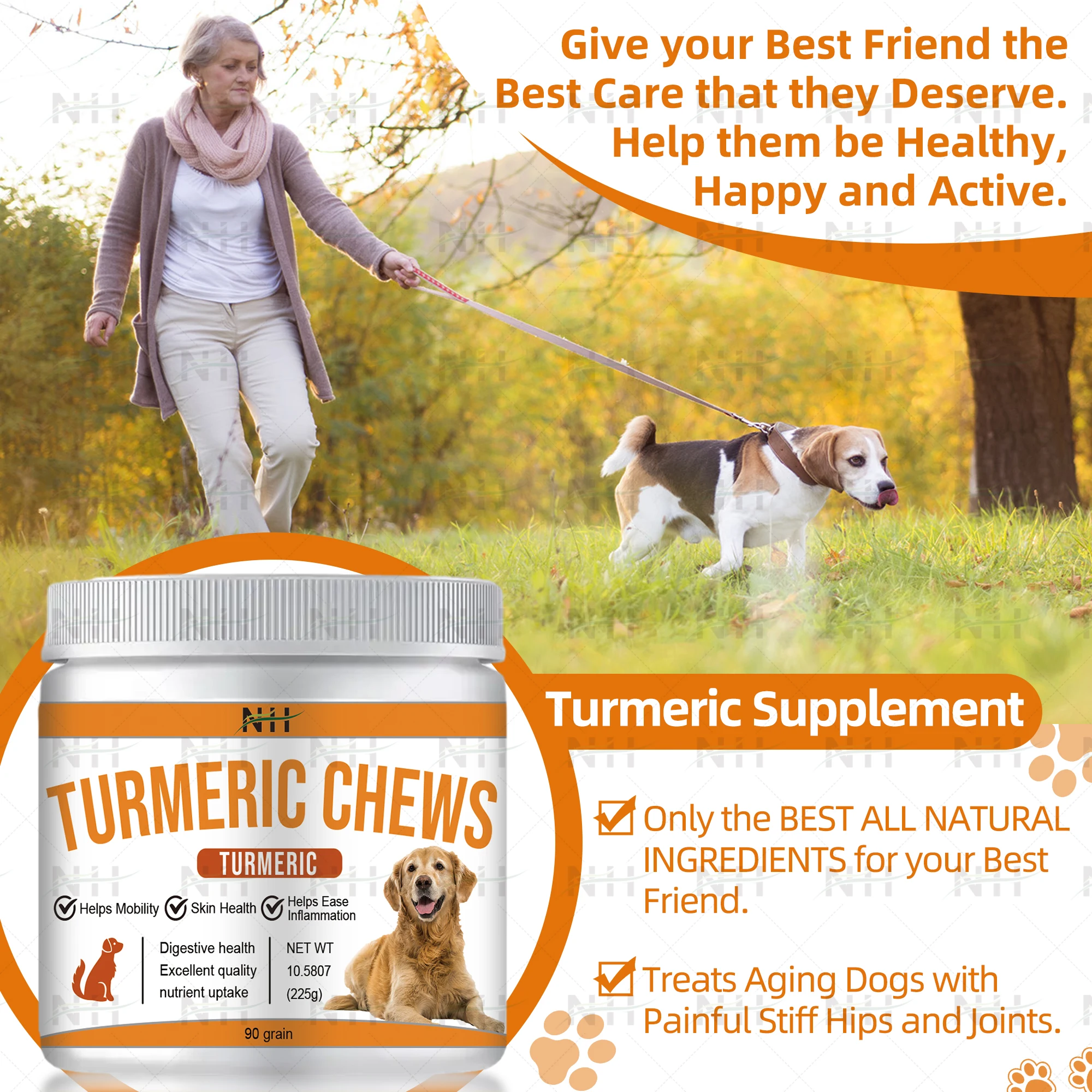 Turmeric Curcumin Chews Supplement.high Absorption Turmeric Flavor ...